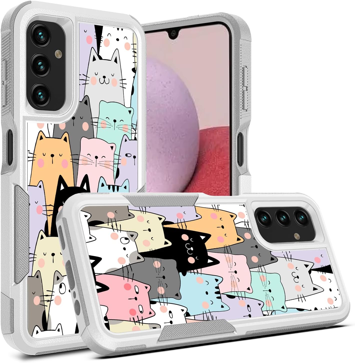 Amazon.com: Candykisscase Case for Samsung Galaxy A14 5G, Cute Cats ...