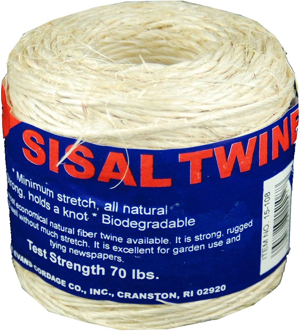 T.W Evans Cordage 15-108 Sisal Twine, 300'/1-Ply - Cakes - Amazon.com