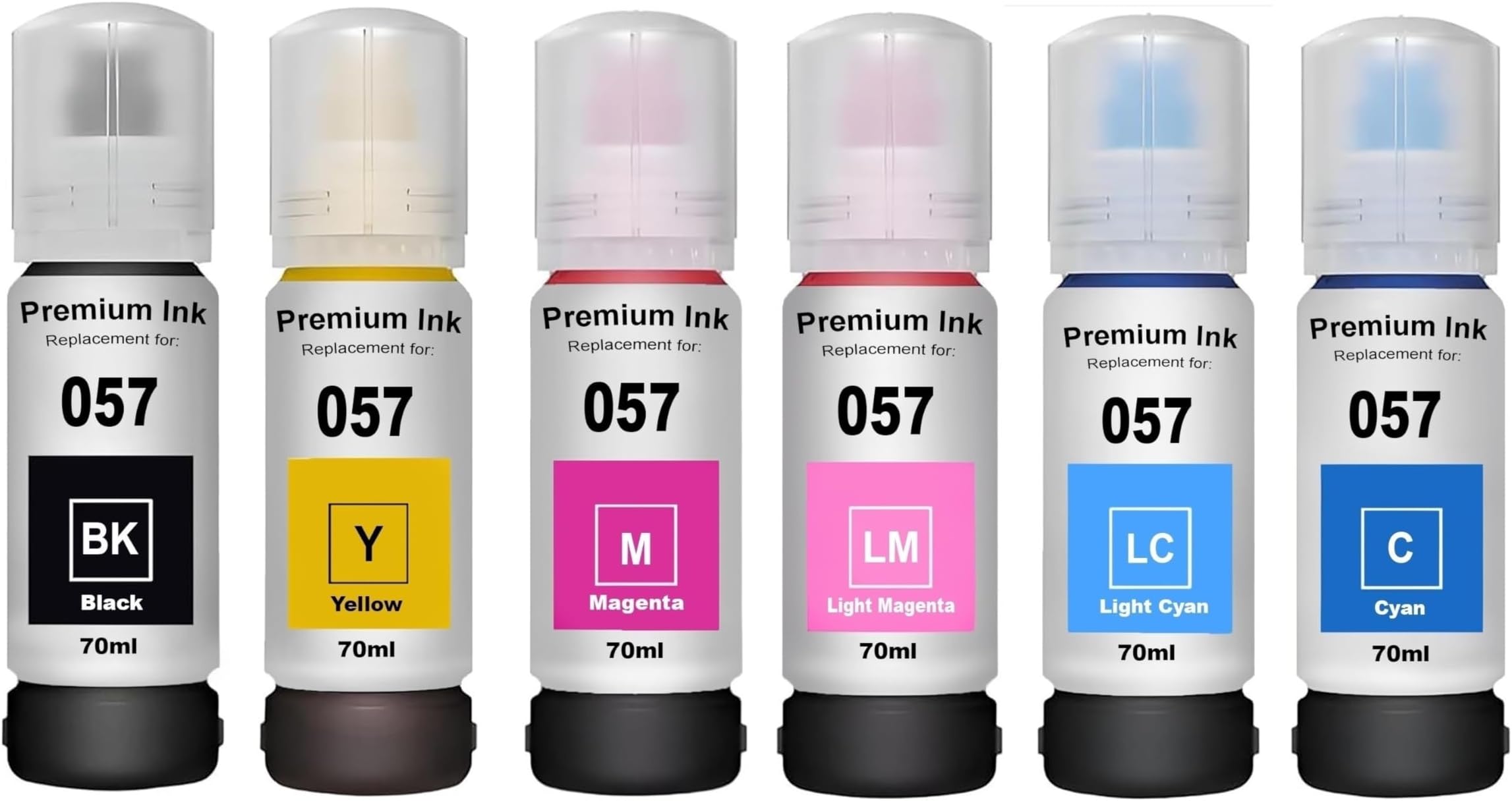 Ravaria 057 Refill Ink for Epson L8050, L18050 Printer - Compatible Ink ...