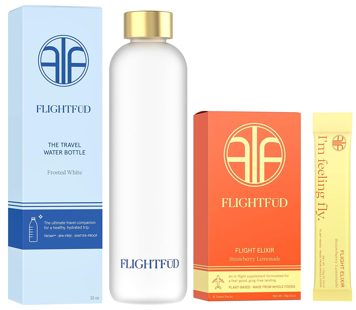 Amazon.com: FLIGHTFŪD Flight Elixir 8-Pack | Natural Jet Lag Remedy ...