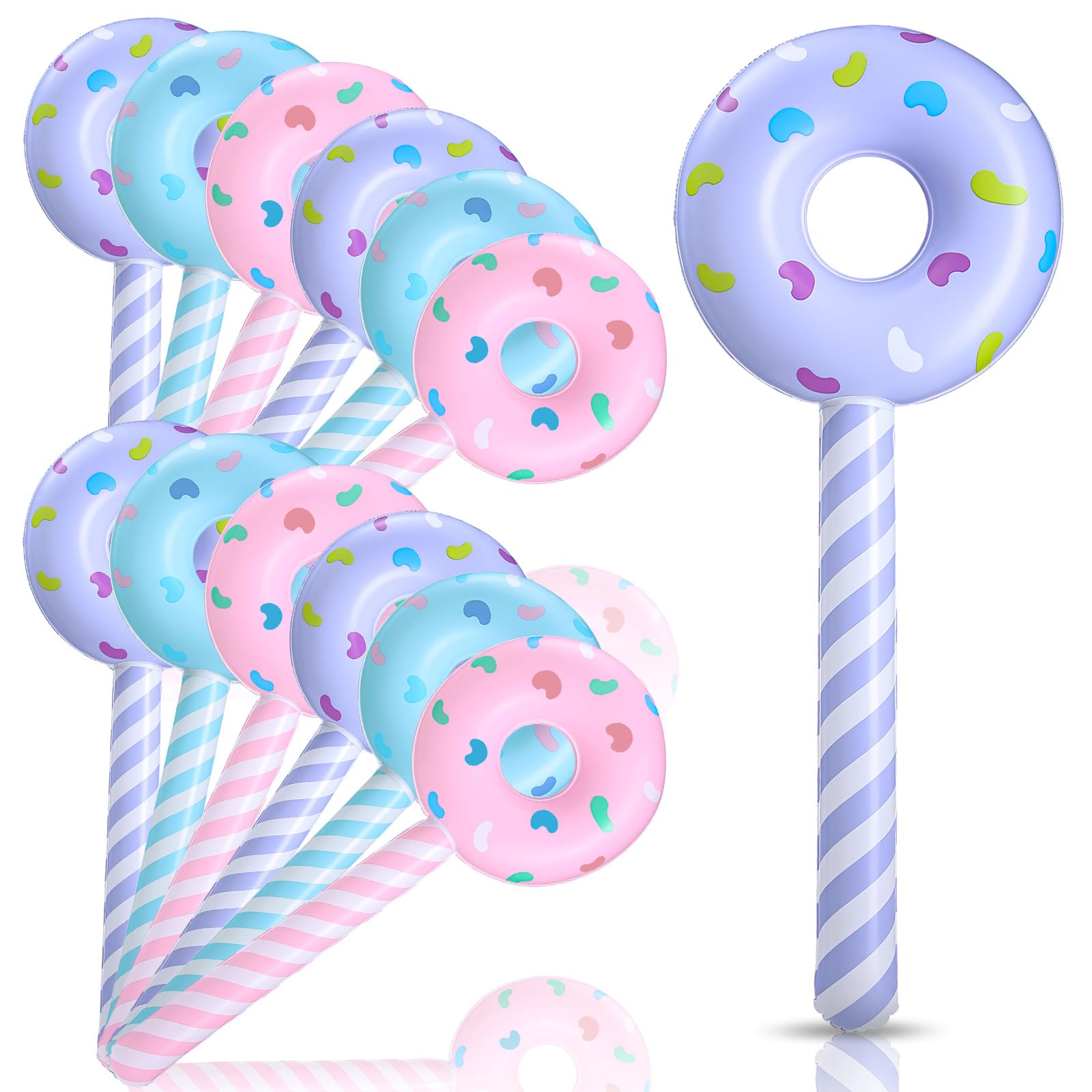 Snapklik.com : Jenaai 12 Pcs Inflatable Donuts 33 Inch Candy Birthday ...