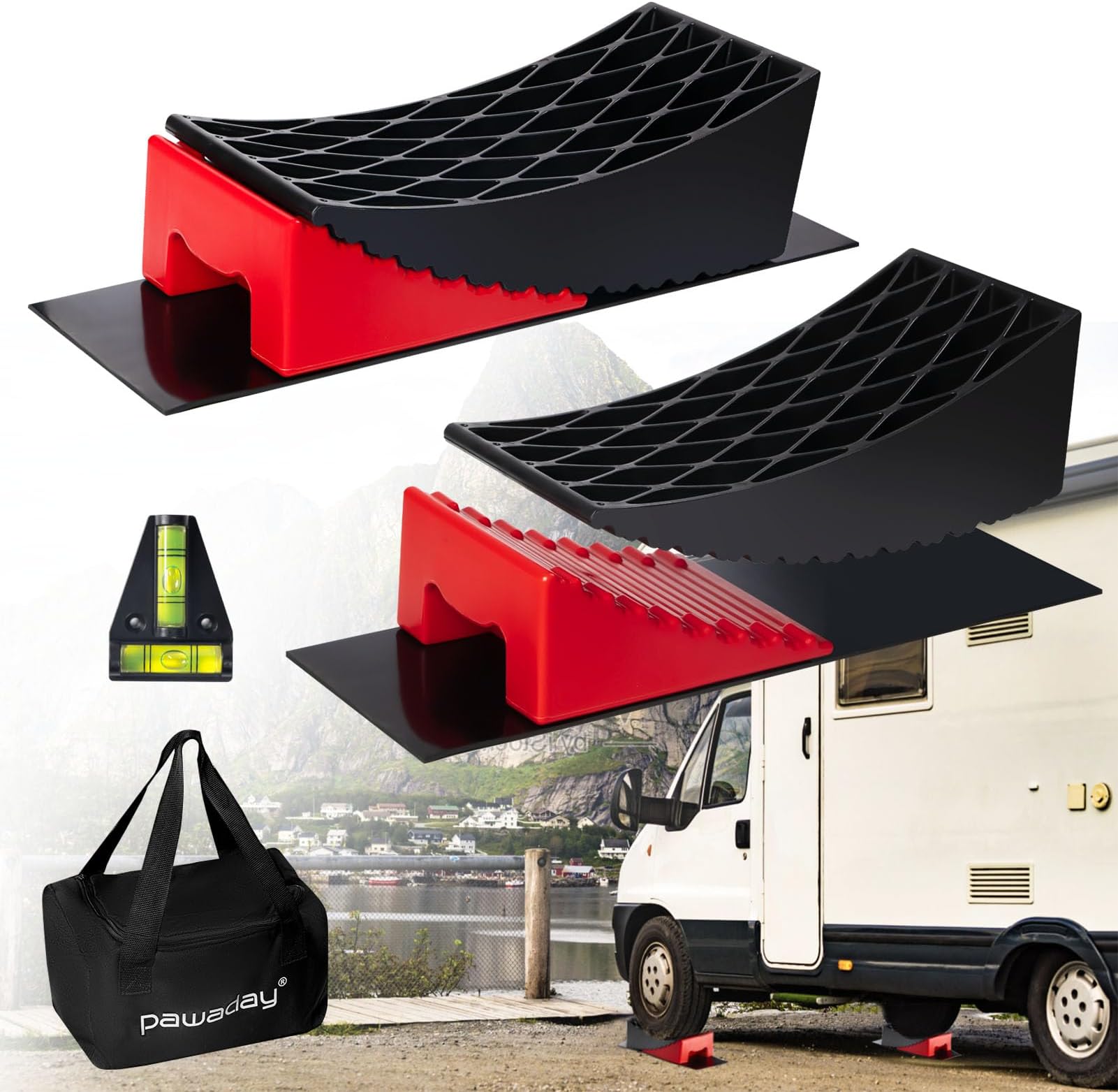 Amazon.com: RV Leveling Blocks, 2 Packs Camper Leveler System with Two ...