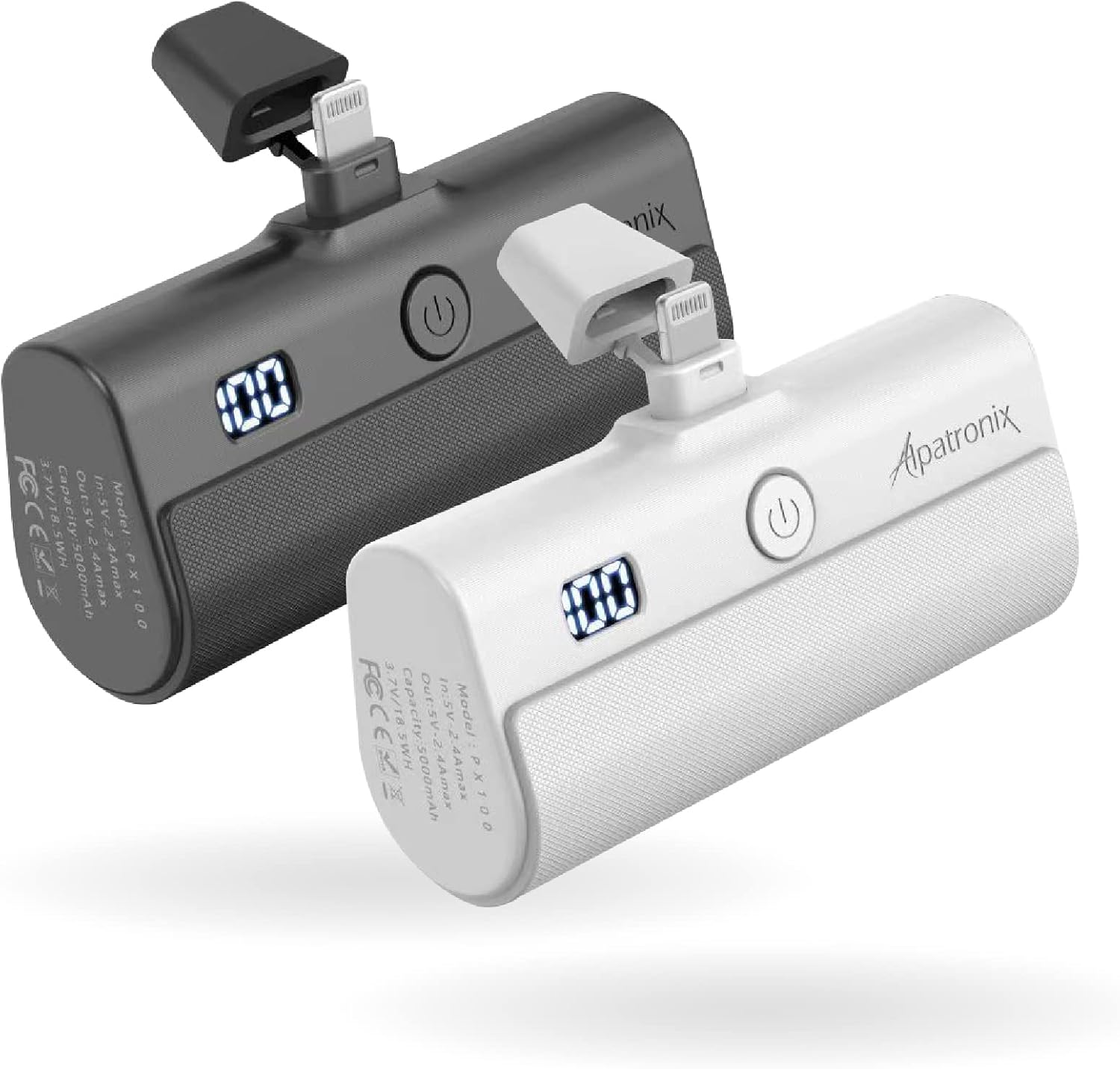 Amazon.com: Alpatronix MFi Certified 2 Pack Mini Portable Charger for ...