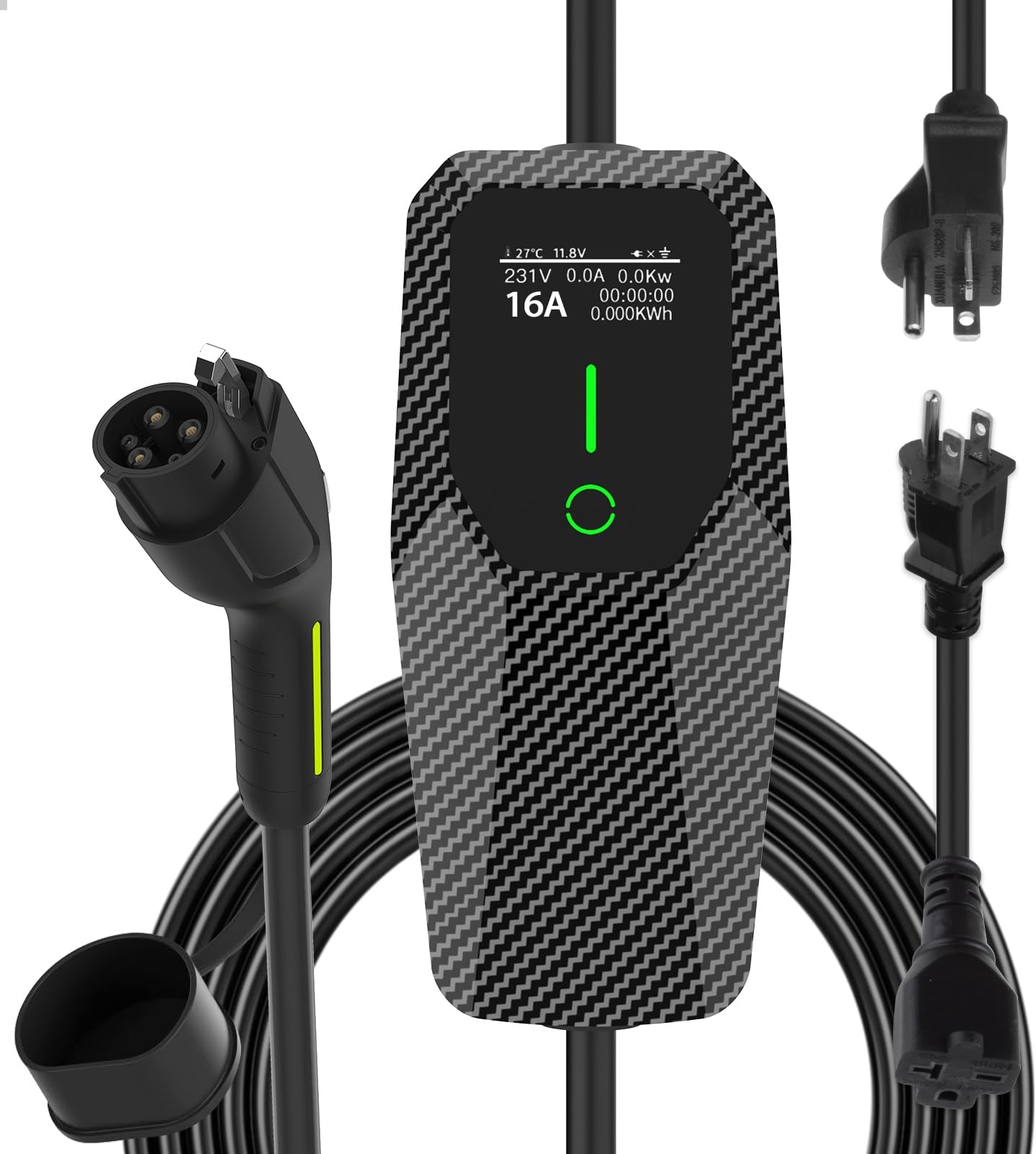 Amazon.com: bokman Portable Level 2 EV Charger (240V, 32A) with 25ft Cable and NEMA 14-50 for ...