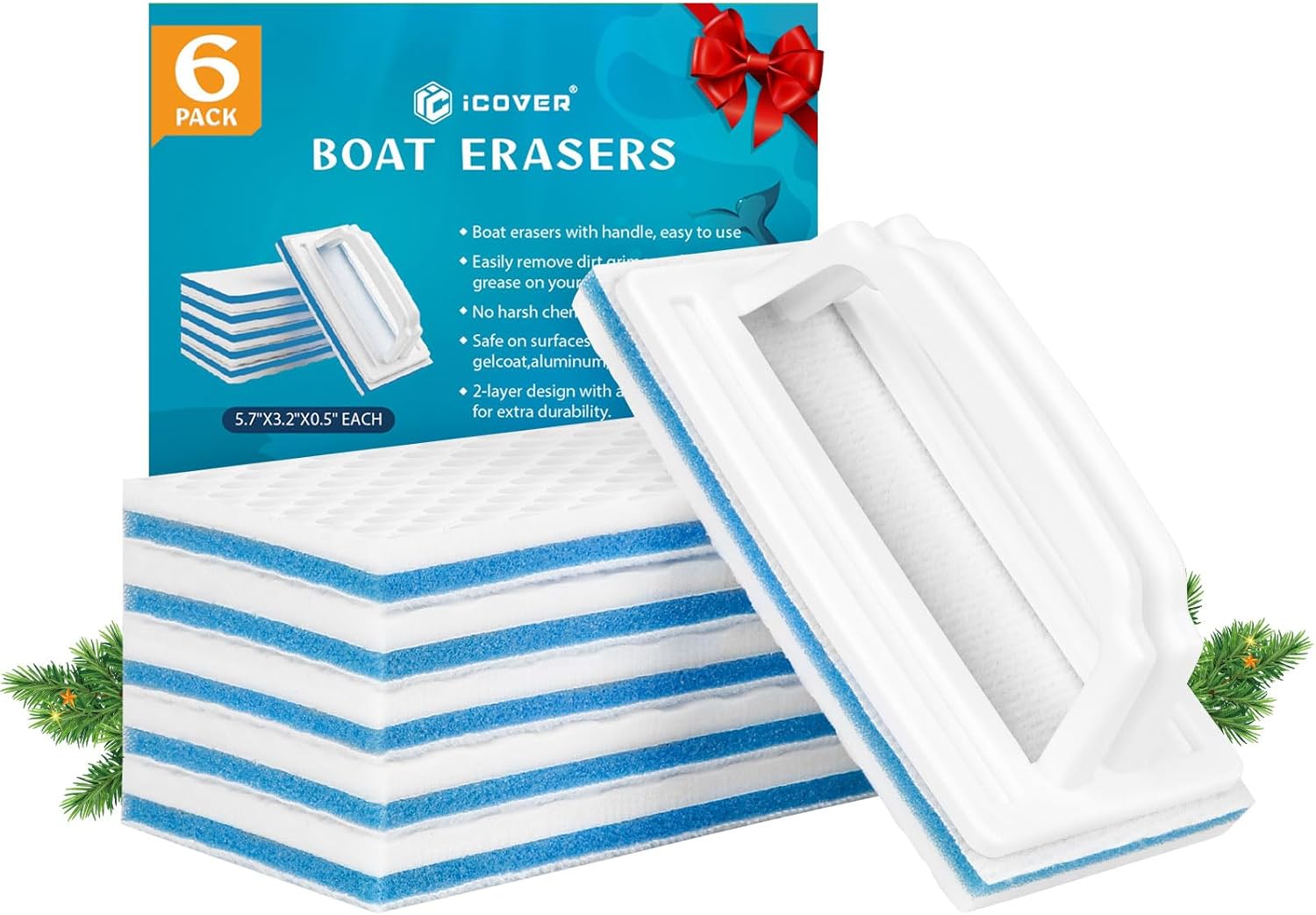 Amazon.com: i COVER Boat Scuff Erasers, Magic Boat Sponge with Handle ...
