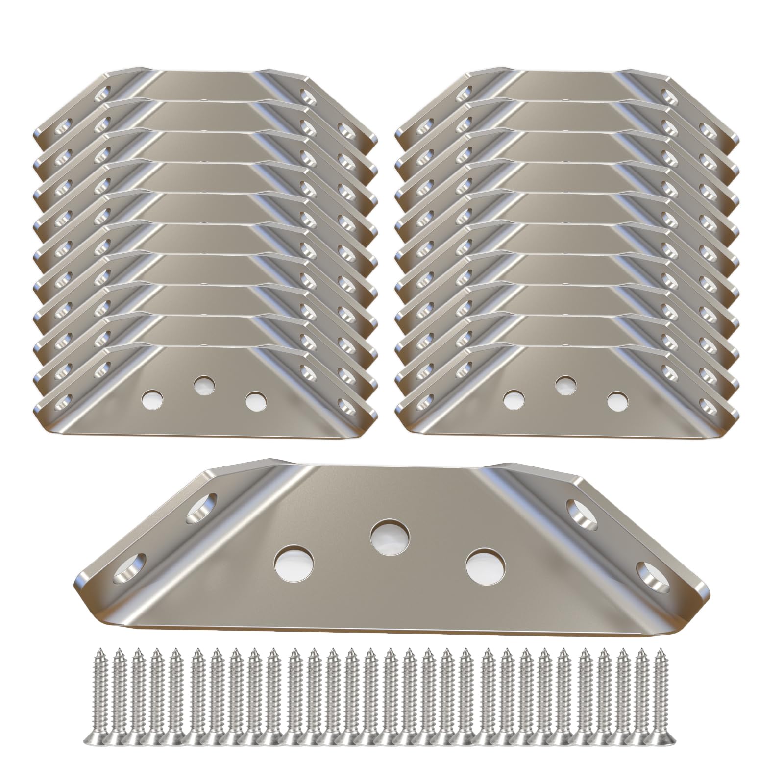 Amazon.com: Universal Stainless Steel Furniture Corner Connector Heavy ...