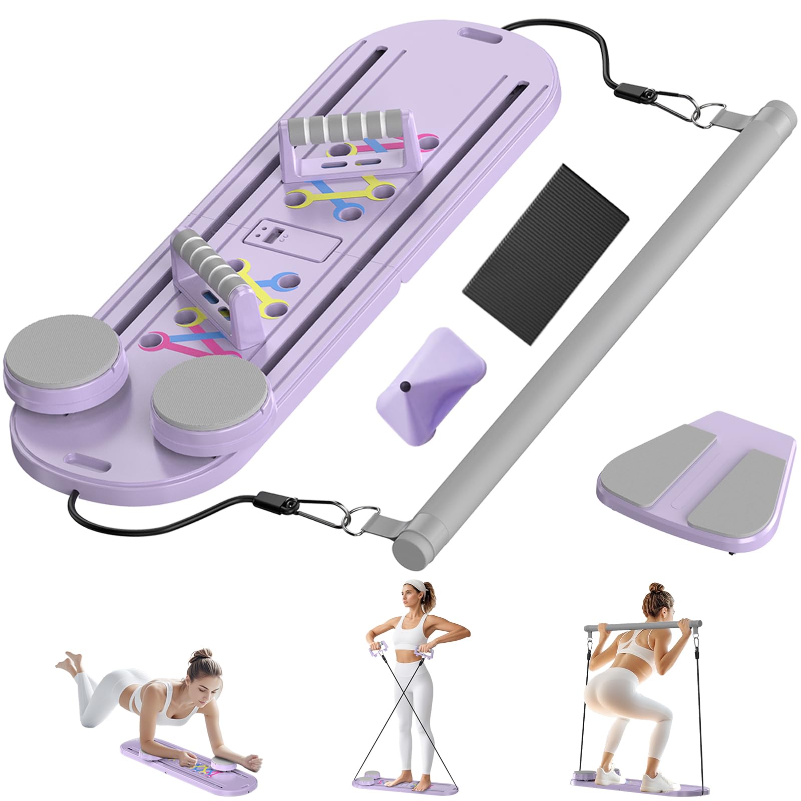 Buy Pilates Board Multifunctional Abdominal Board, Foldable Ab Core ...