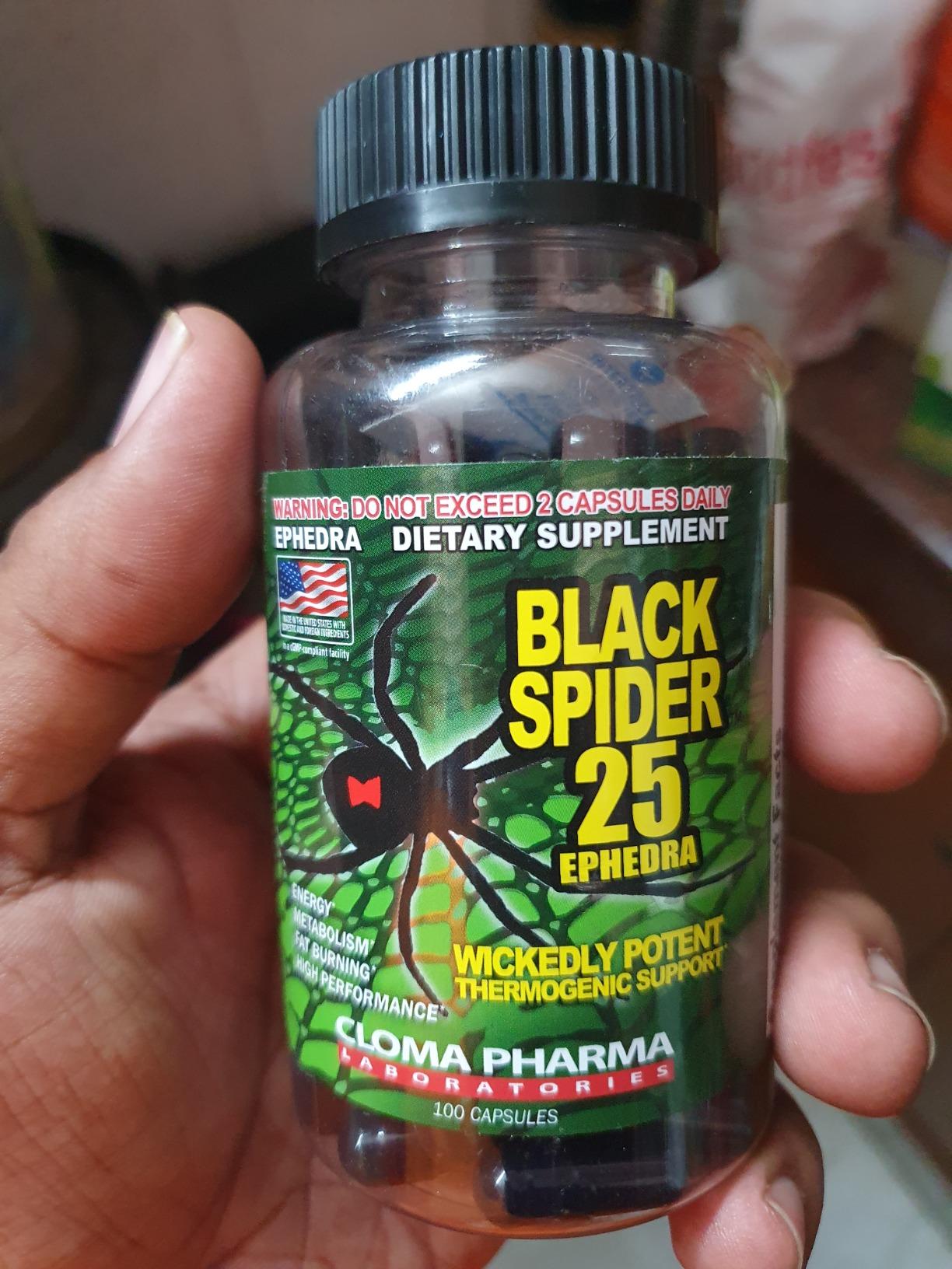 Cloma Pharma Black Spider Fat Burner 100 Caps : Amazon.in: Health ...