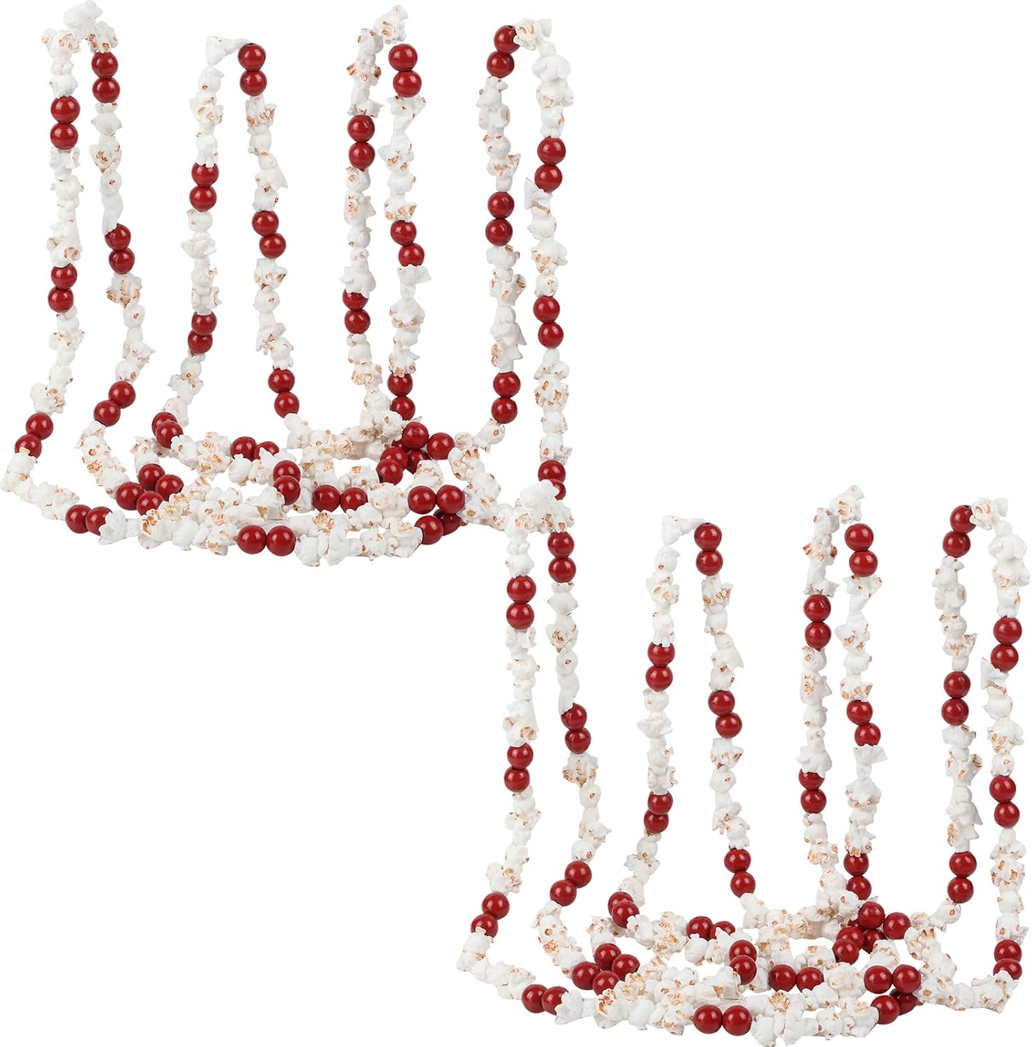 Amazon.com: 12 feet Christmas Tree Garlands Artificial Popcorn Garlands ...