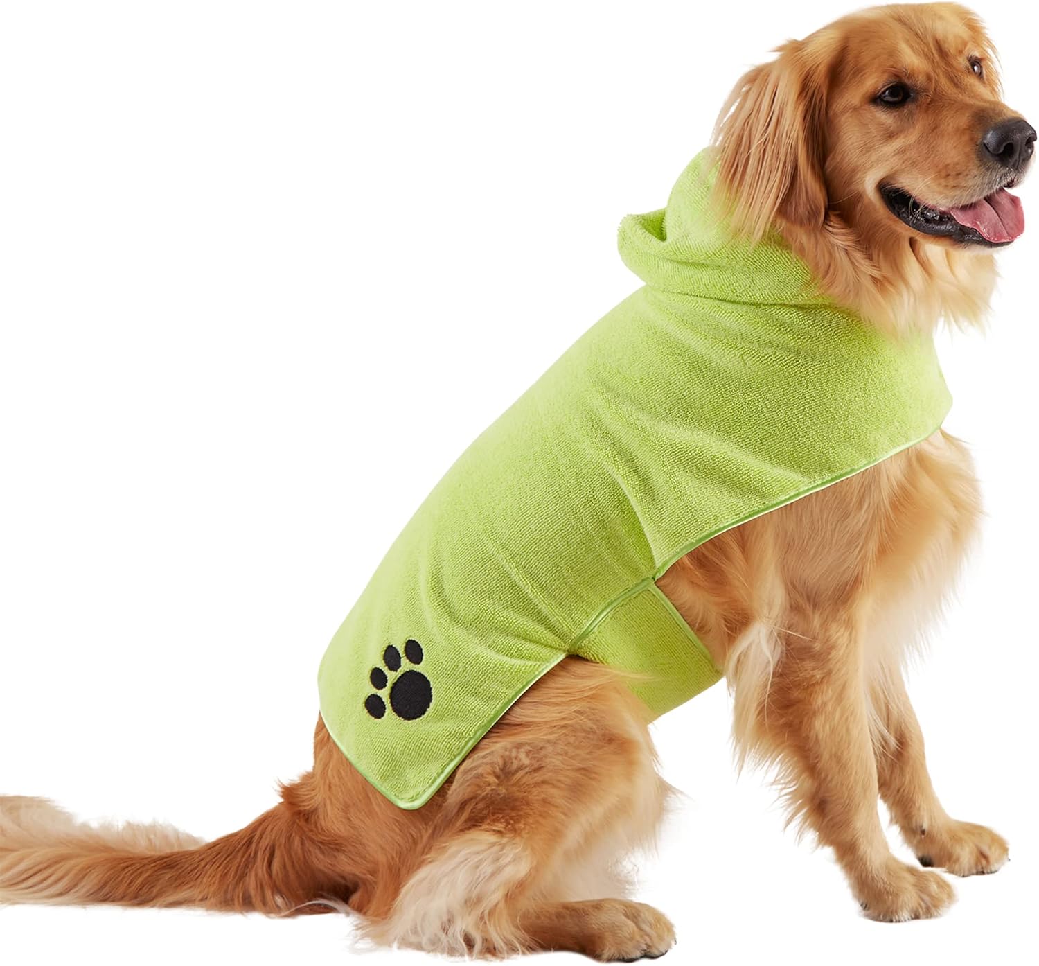 Amazon.com : Bone Dry Pet Robe Collection, Embroidered Absorbent ...