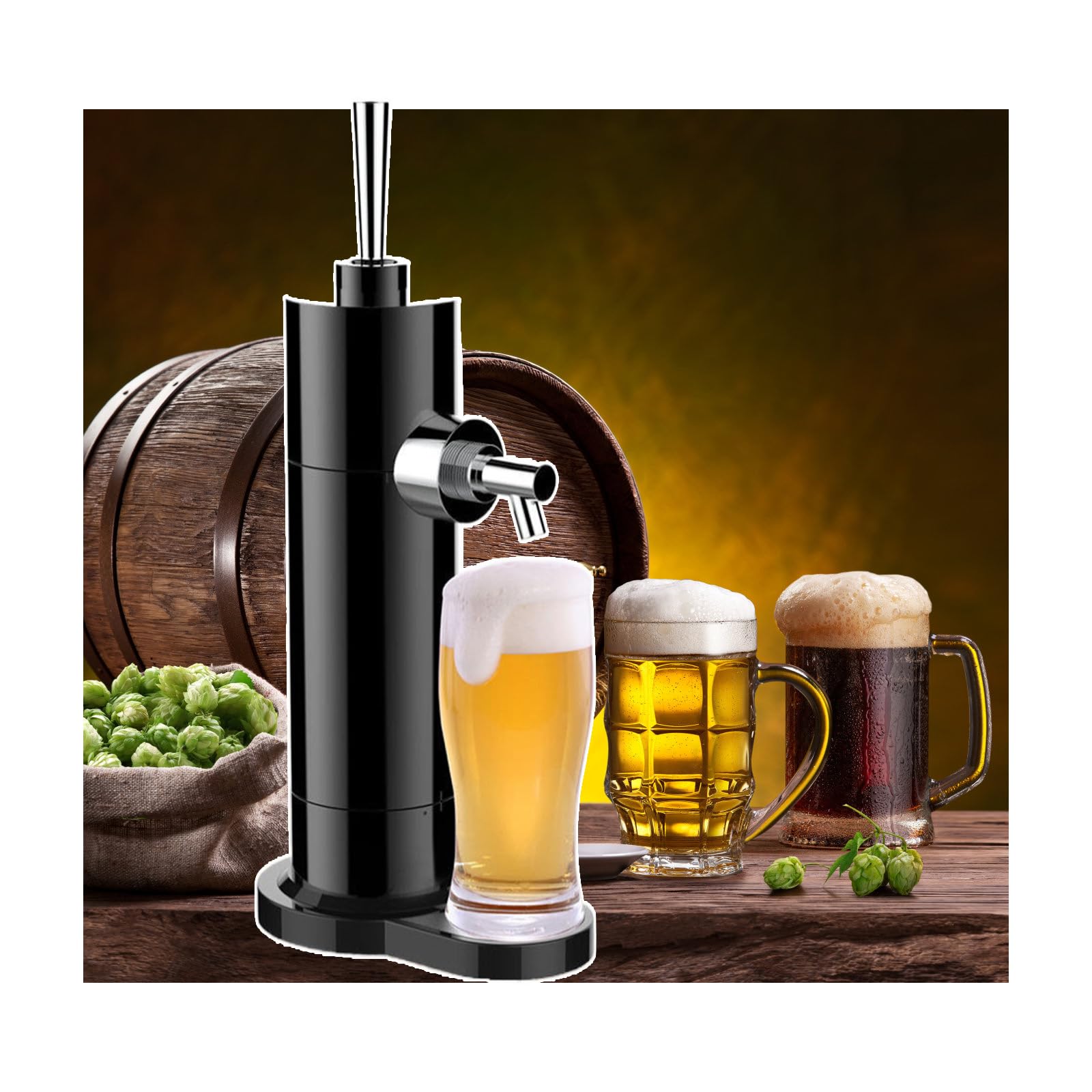 Amazon.com: Beer Foam Machine,Canned Beer Draft System,Beer Dispenser ...