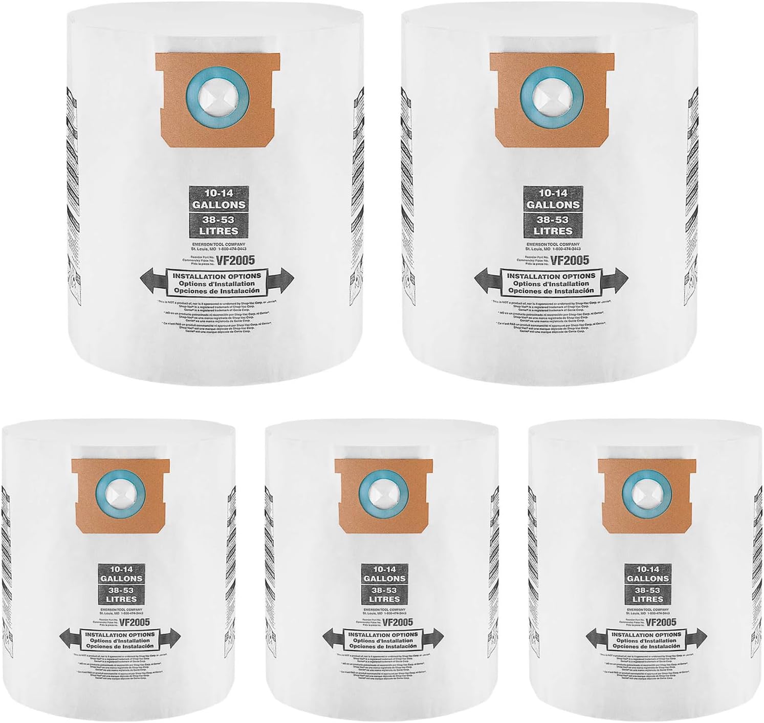 Amazon.com - Filtamagic 5 Pack Vacuum Filter Bags to fit Kubota 4 ...