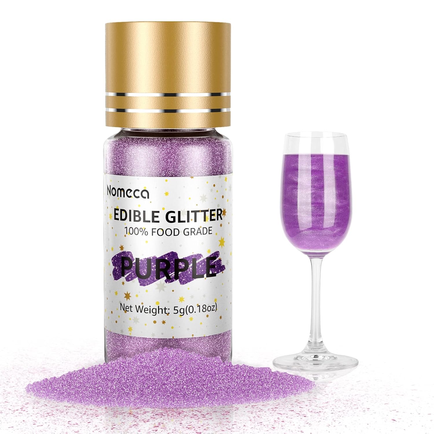 Amazon.com: Edible Glitter for Drinks, 5g Edible Shimmer for DIY Wine ...