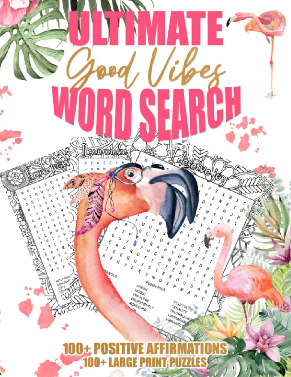 Buy Ultimate Good Vibes Word Search Puzzles Large Print: With 100 ...