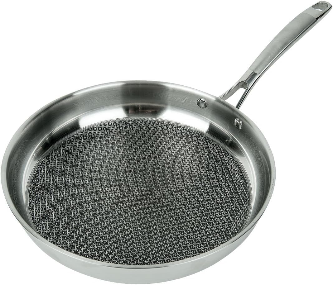 Amazon.com: MasterPan 3-PLY Stainless Steel ILAG Premium Scratch ...