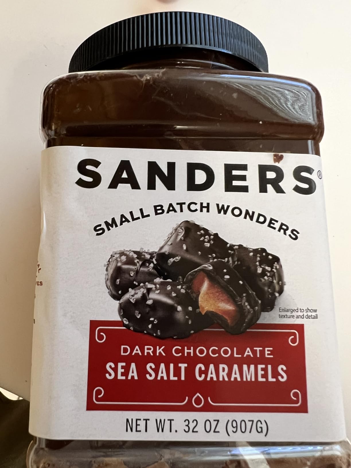 Amazon.com : Sanders Fine Chocolate Dark Chocolate Sea Salt Caramel ...