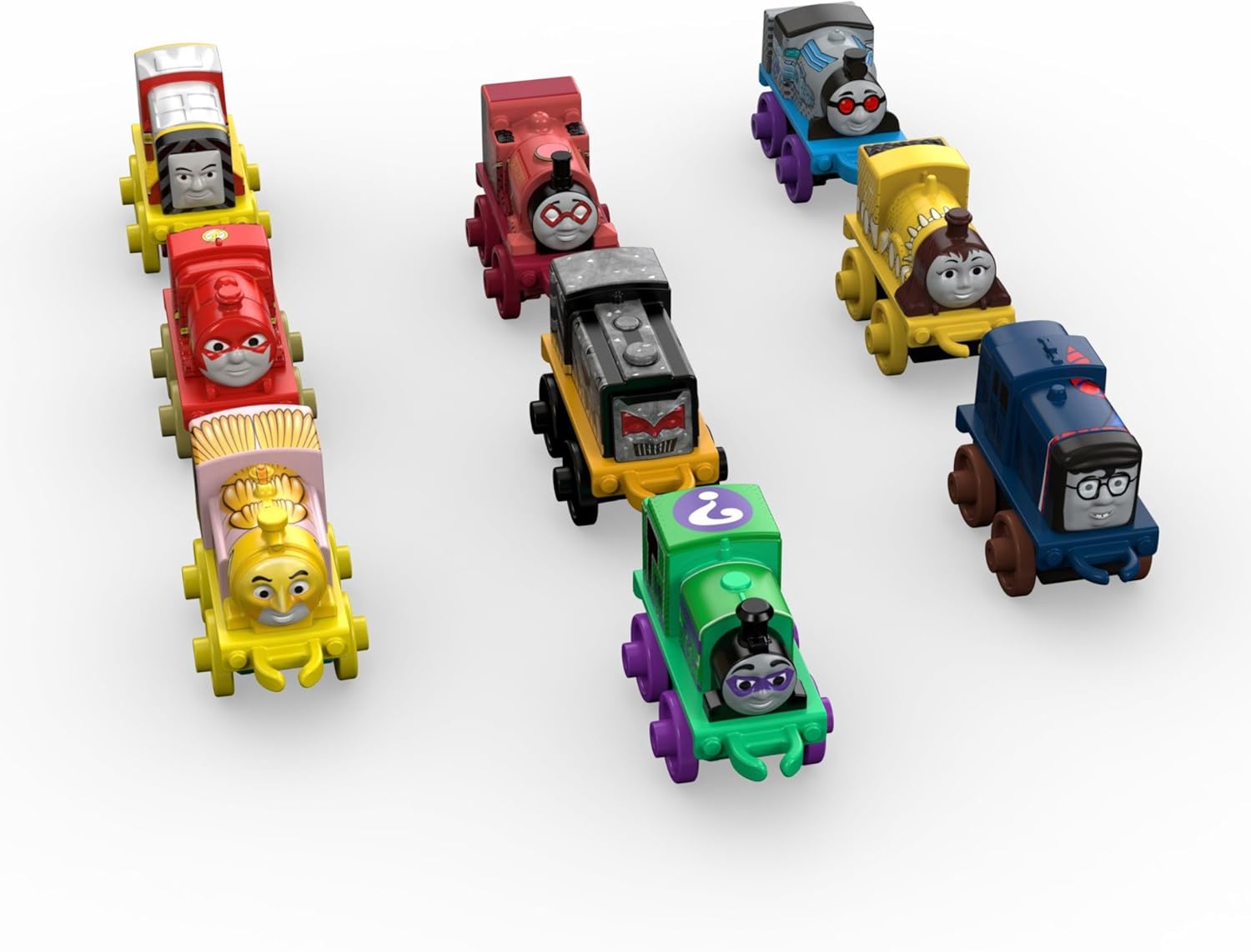 Thomas & Friends Fisher Price MINIS DC Super Friends Train 9-Pack ...