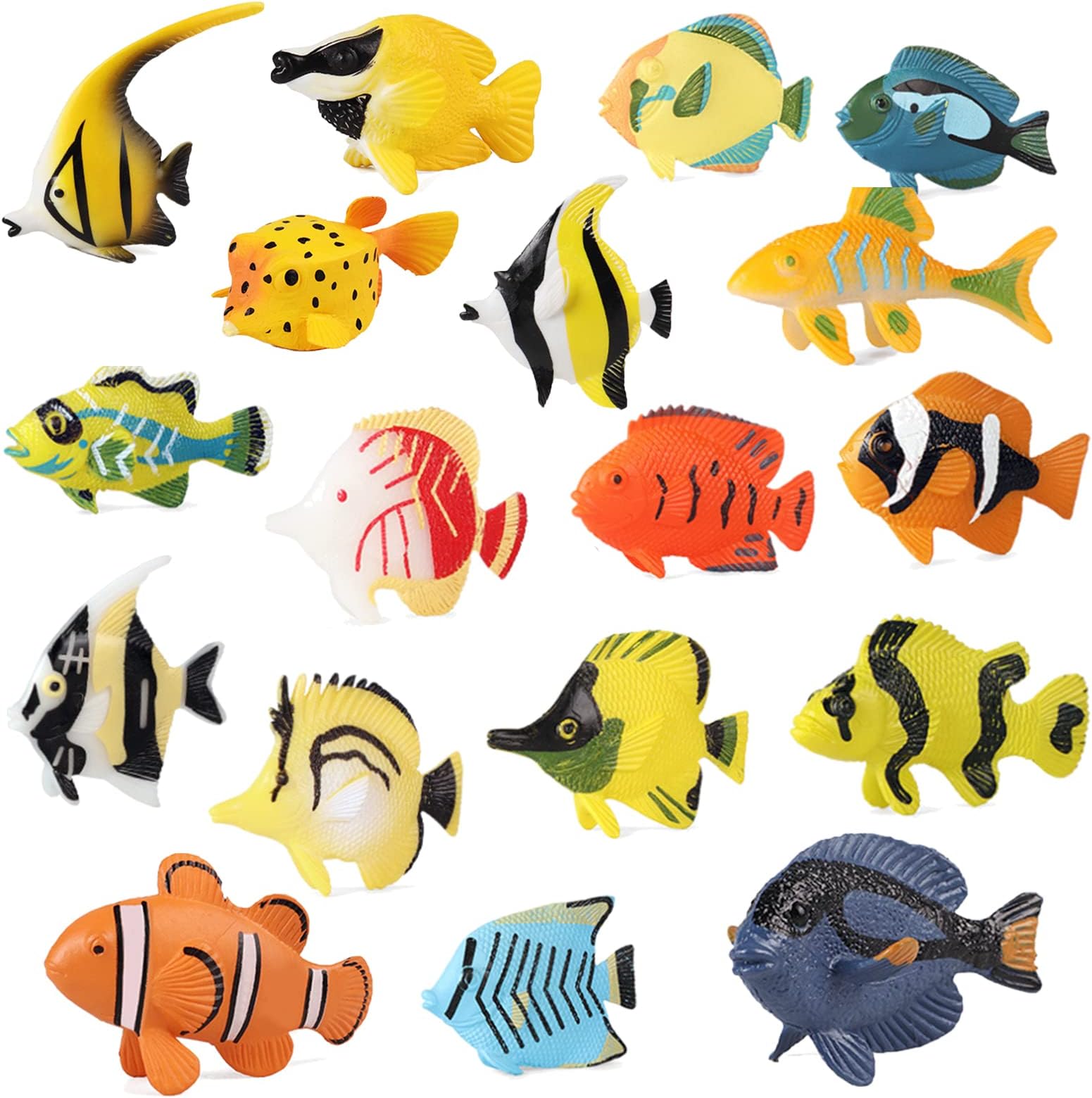 Ocean Sea Animal, 52 Pack Assorted Mini Vinyl Plastic Animal Toy Set ...