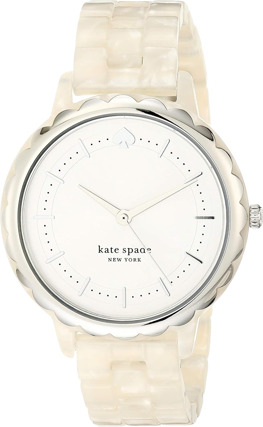kate spade new york Women's Quartz Watch with Plastic Strap, White, 16 ...