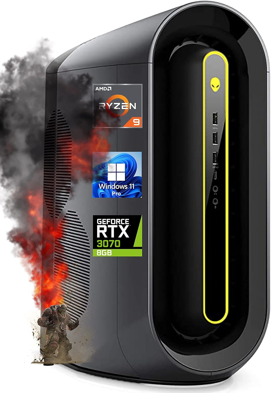 Amazon.com: Alienware Aurora R10 Gaming Desktop, AMD Ryzen 9 5900 ...