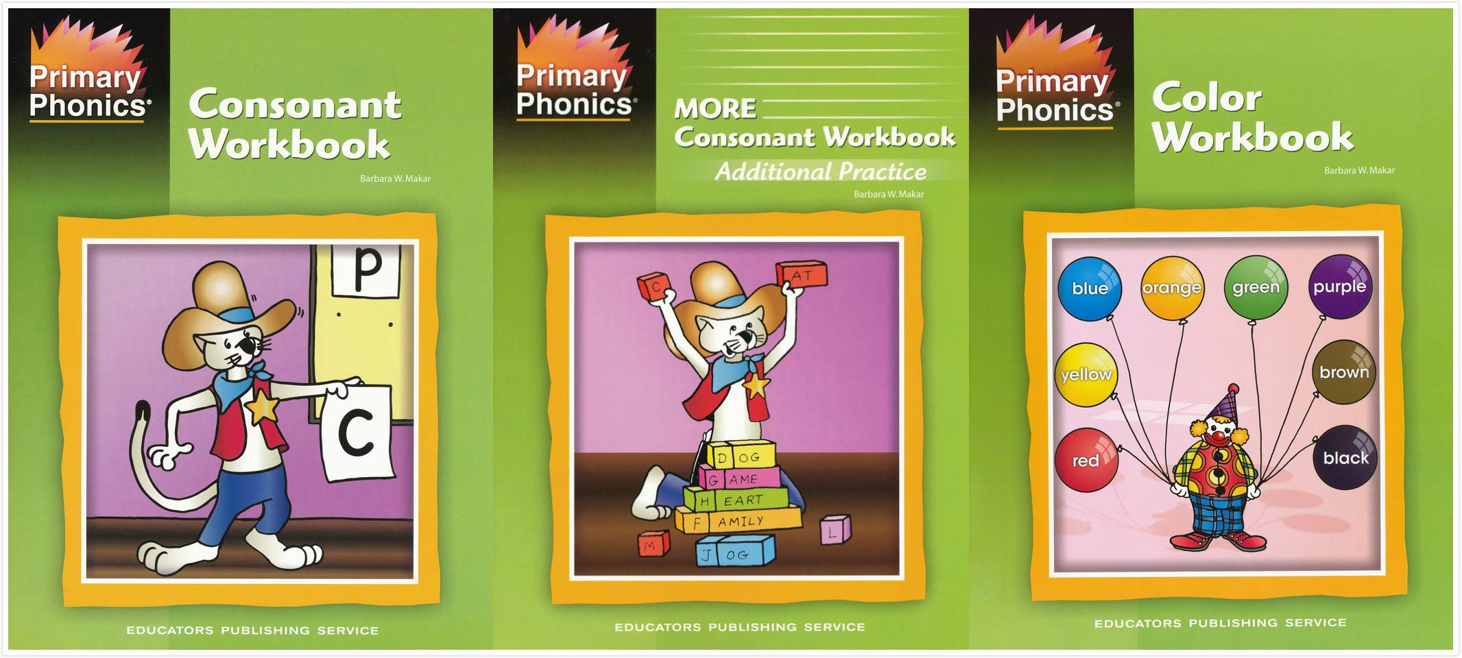 Primary Phonics Consonant Workbooks Set 3 Books Consonant Workbook More ...