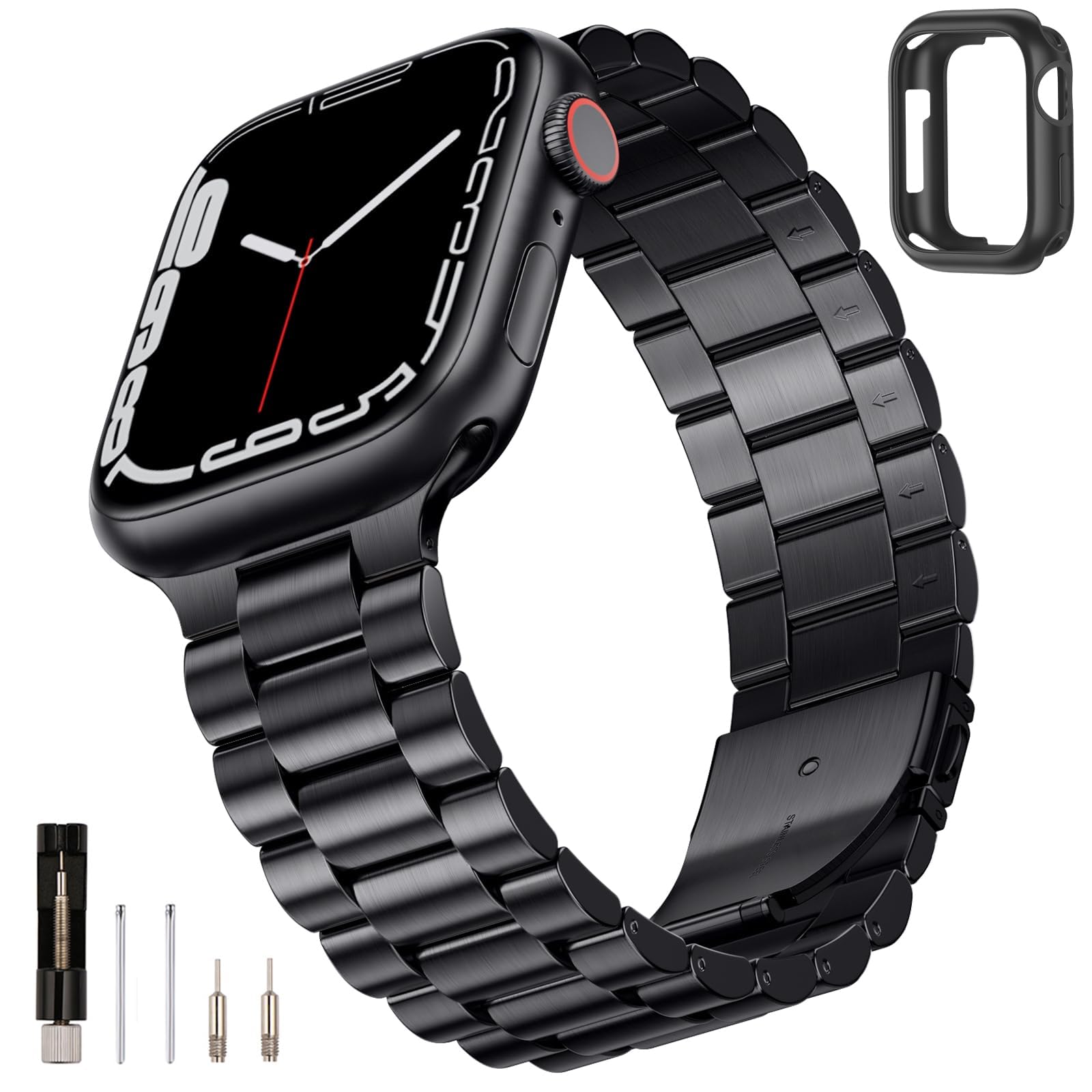 Amazon.com: SUNFWR Compatible with Apple Watch Band 46mm for Men Women ...
