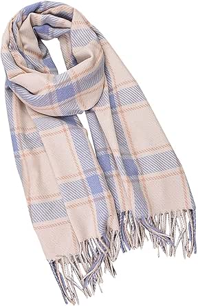 Plaid Scarf for Women Fall Winter Soft Comfortable Scarves Wraps for ...