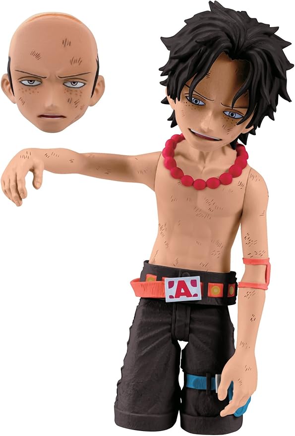 Amazon.com: Banpresto One Piece 3.6-Inch Ace Cry Heart Series Figure ...