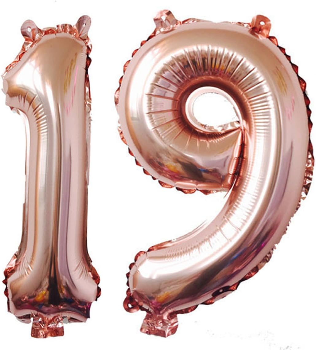 Amazon.com: 40inch Rose Gold Foil 22 Helium Jumbo Digital Number ...