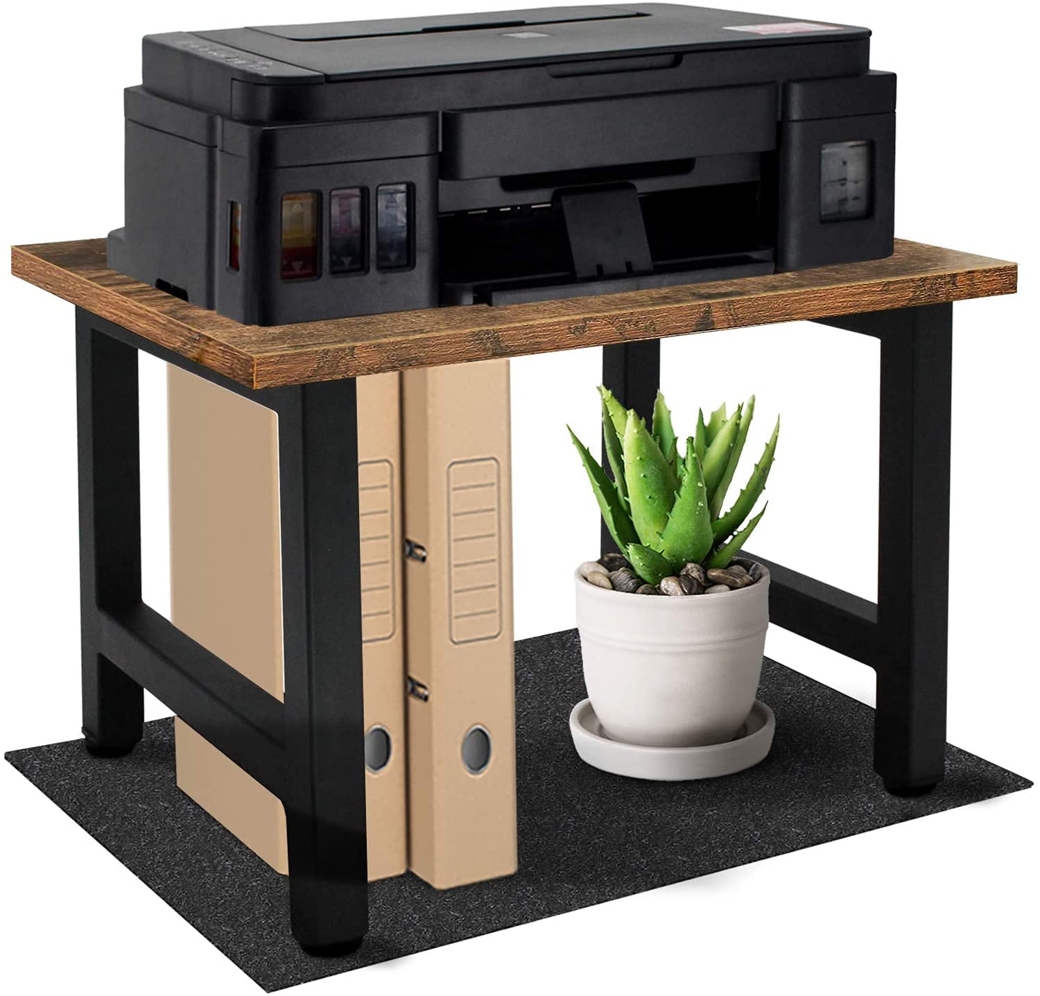 INDIAN DECOR. 48611Tabletop Desktop Printer Stand, Single-Layer Desk ...