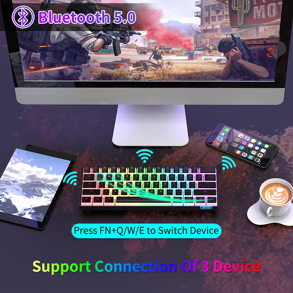 Snapklik.com : NACODEX Mini 60% Mechanical Gaming Keyboard - PBT ...