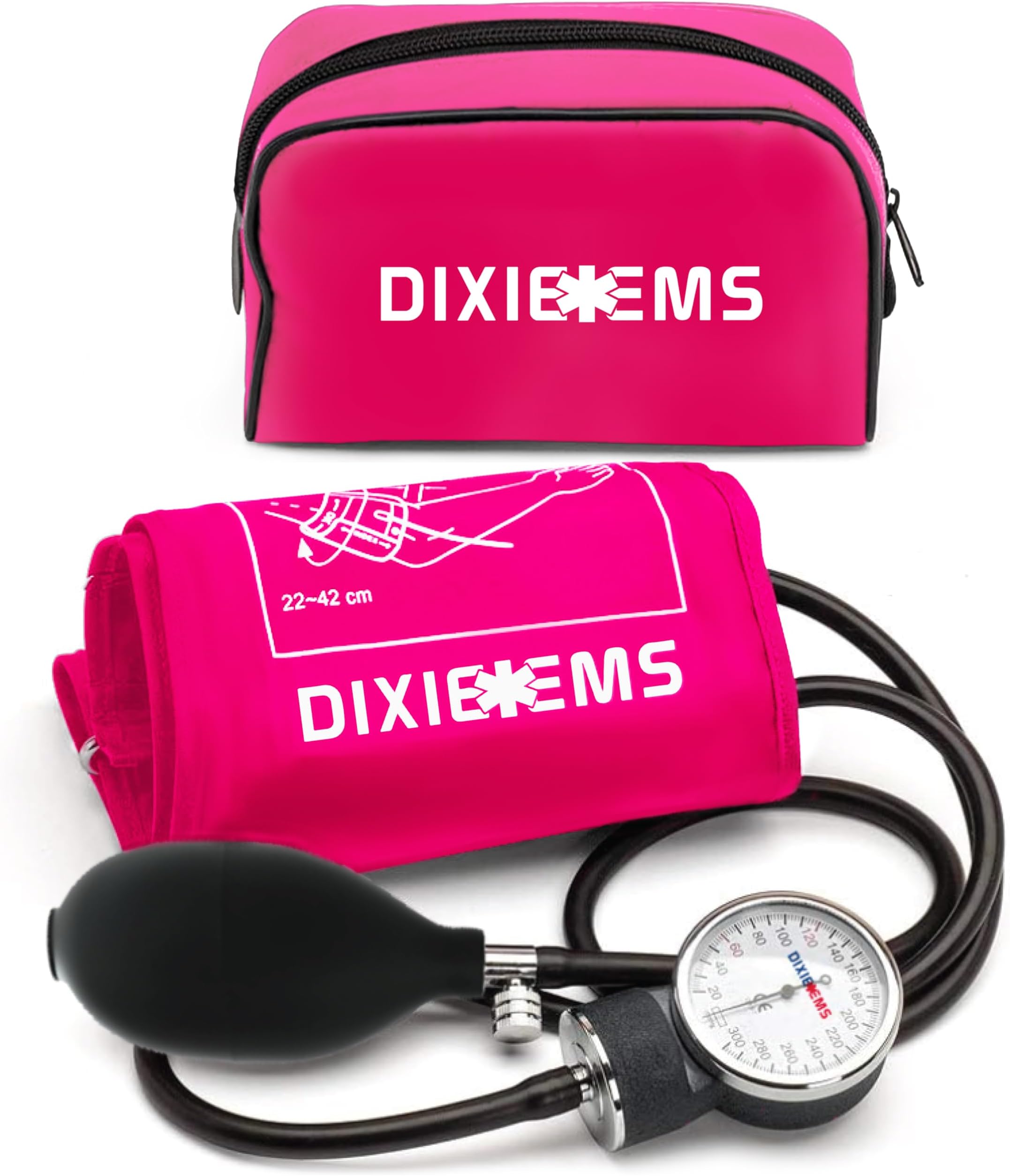 Amazon.com: Dixie EMS Deluxe Aneroid Sphygmomanometer Blood Pressure D ...