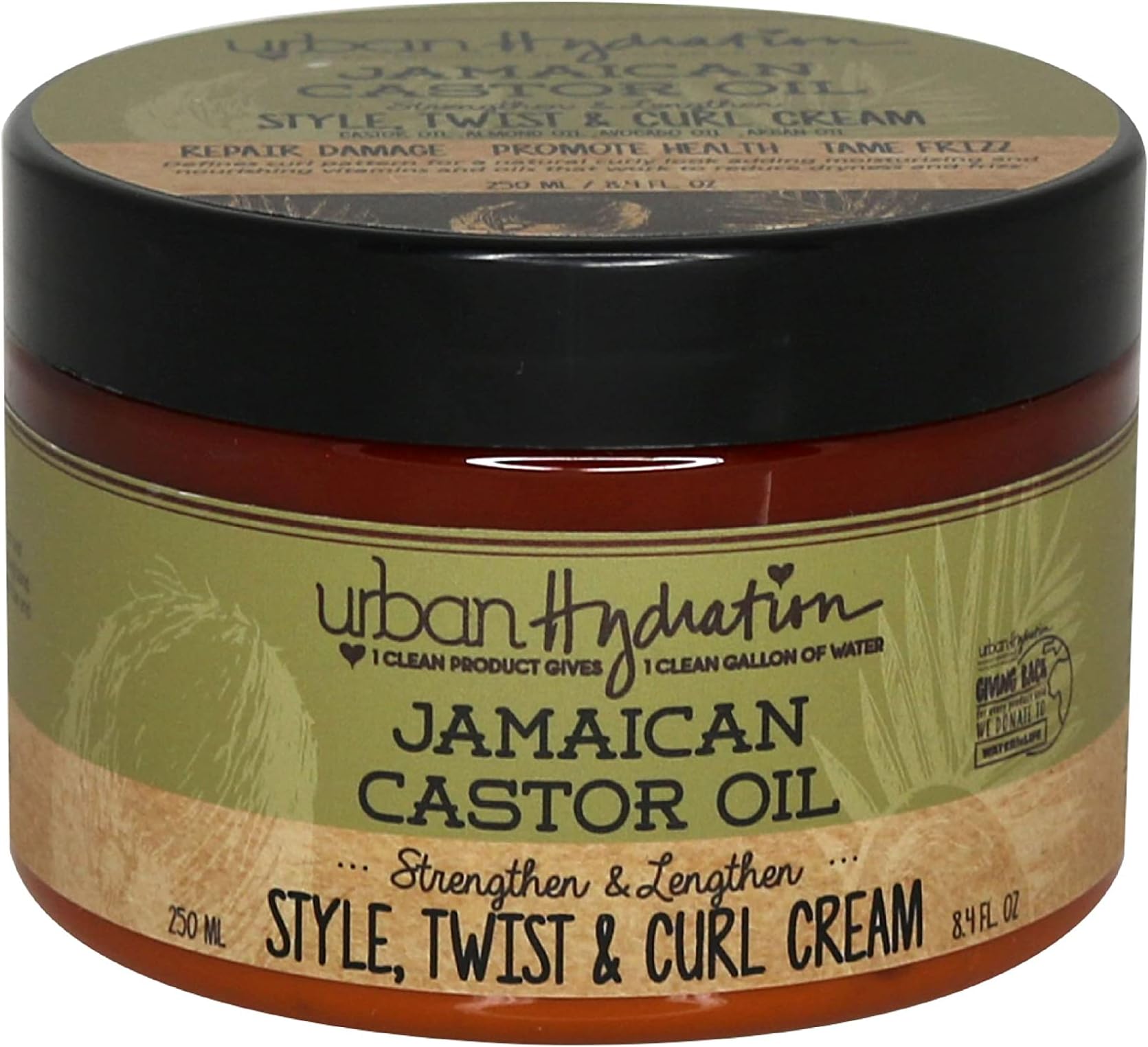 Amazon.com: Urban Hydration Jamaican Castor Oil Curl Styling Cream ...