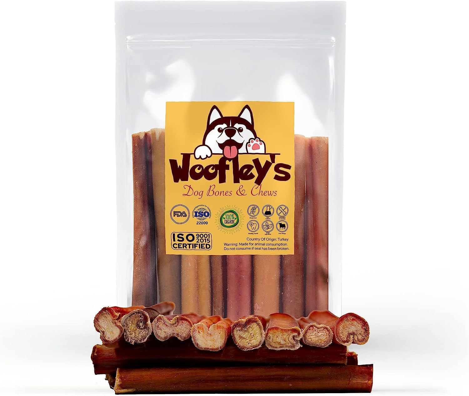 Amazon.com: Woofley's 6" Mixed Thickness Buffalo Bully Sticks - (8 oz ...