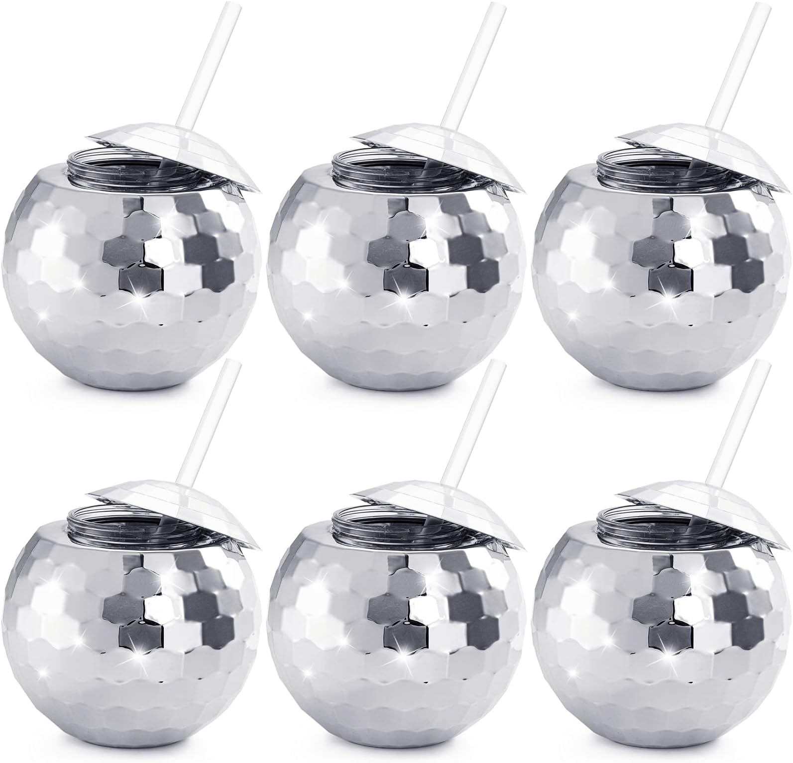 Amazon.com: ZHURUININ 12 PCS Disco Ball Cups, 20Oz Disco Party Cups ...