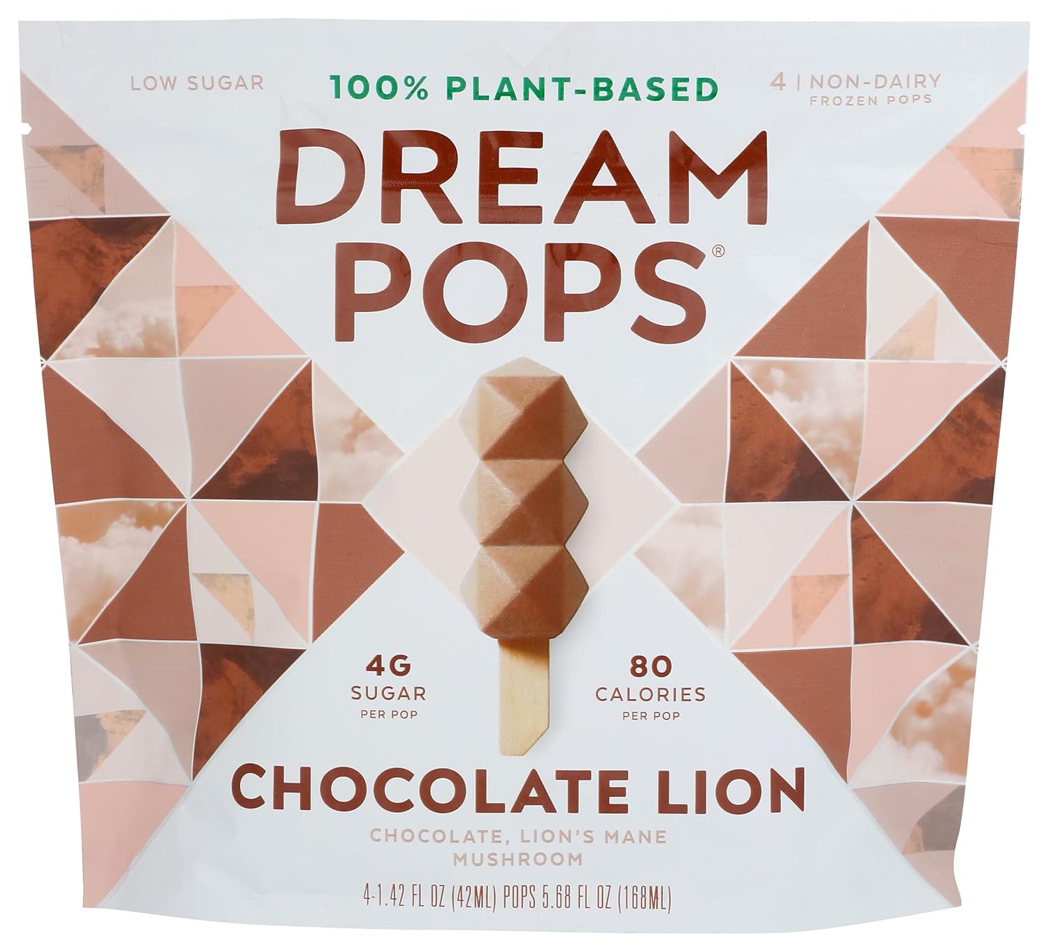 Amazon.com: Dream Pops, Popsicle Chocolate Lion, 1.42 Fl Oz (Pack of 4 ...