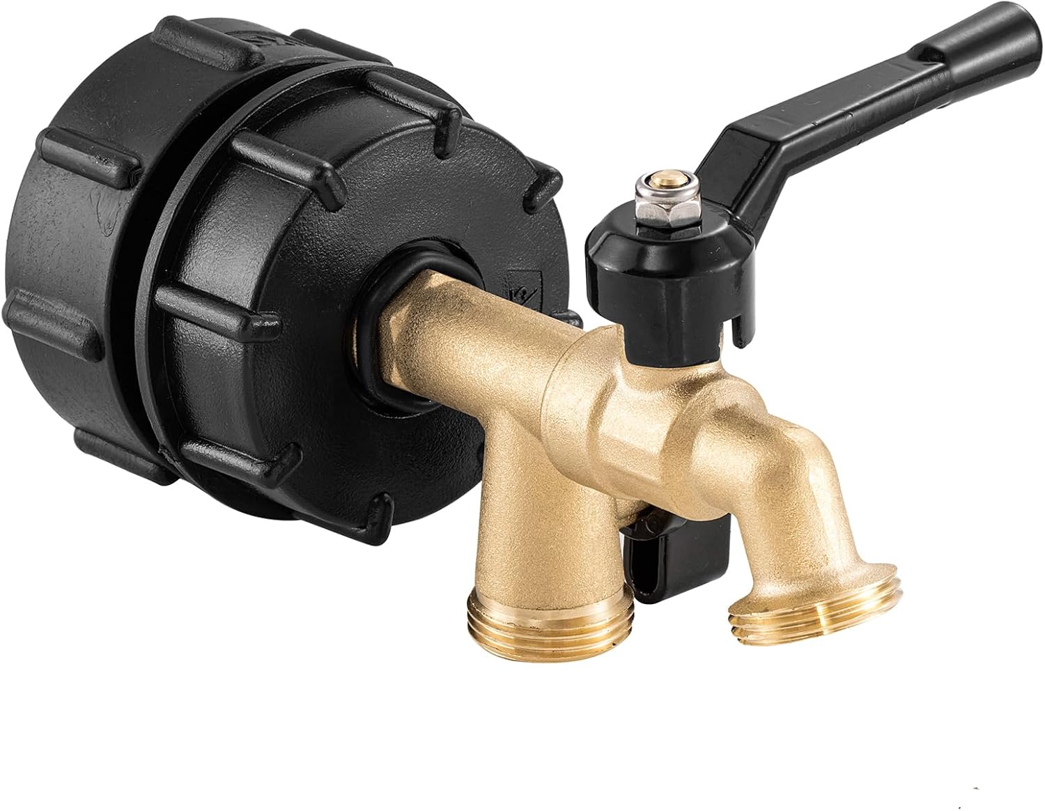 Amazon.com : Tigbear Double Outlet IBC Tote Fittings, 275 330 Gallon ...