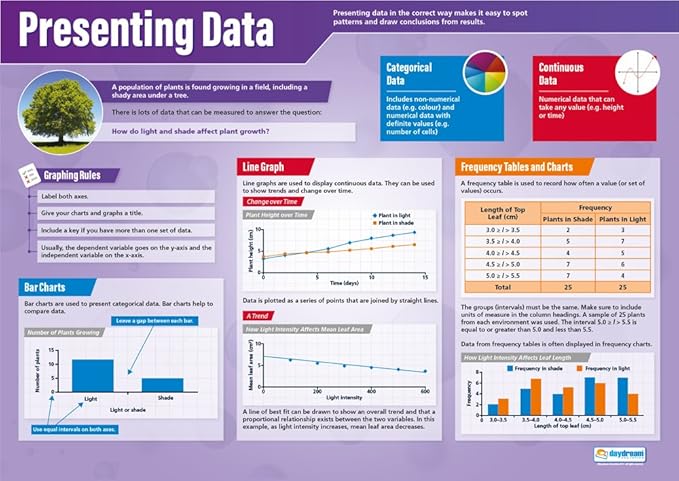Amazon.com : Daydream Education Presenting Data | Science Posters ...