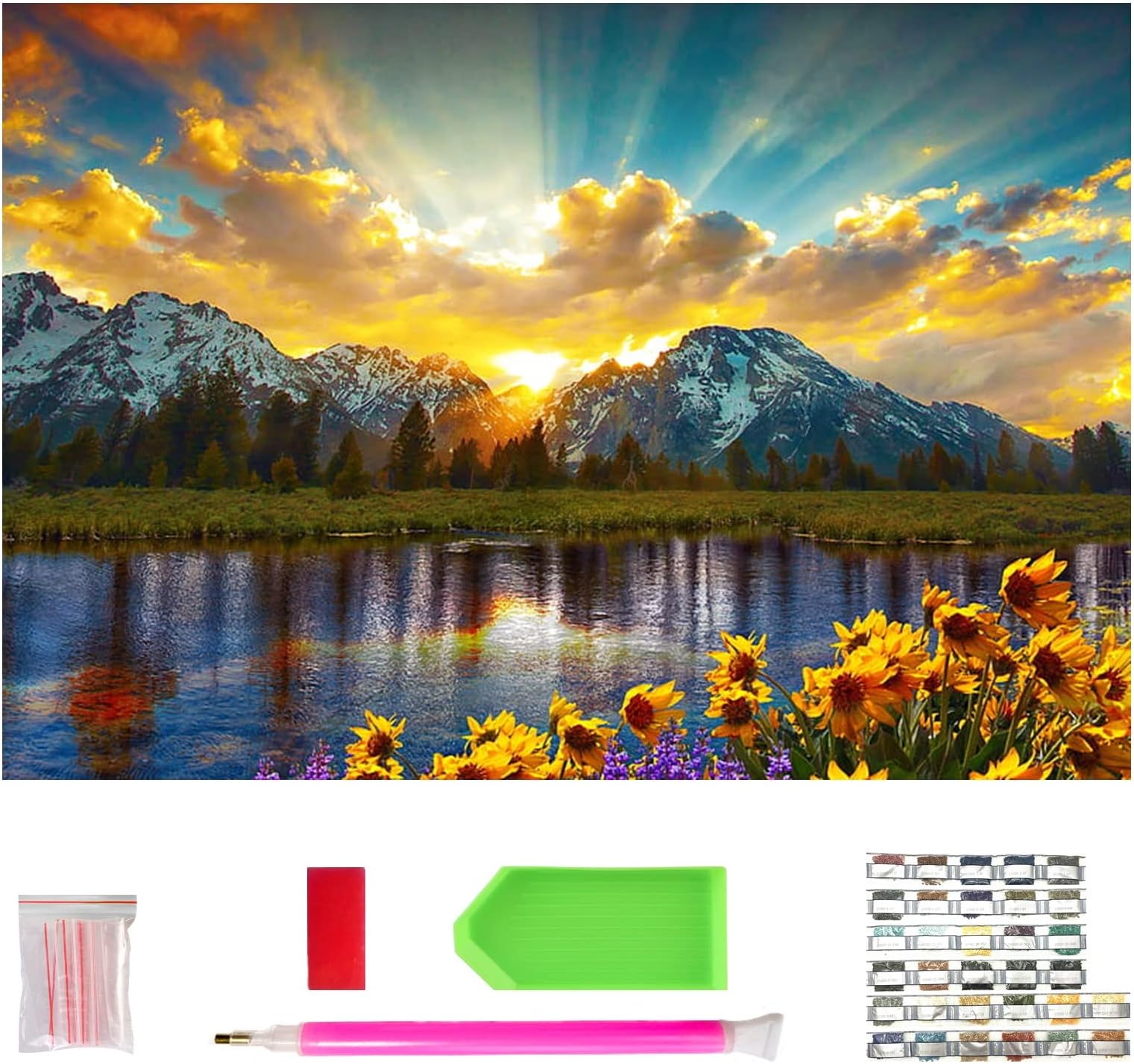 DACUAN Diamond Painting Kits for Adults, Street Full Drill Round ...