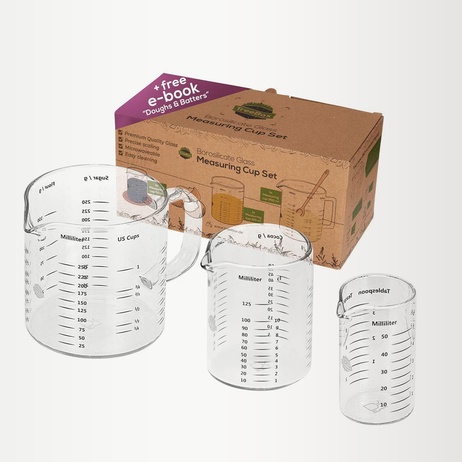 Amazon.de: Pyrex 255040 Kitchen Lab Messbecher, 0,25 L