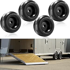4Pcs 2.5" Trailer Ramp Door Rubber Bumpers, Trailer Gate Rubber Feet ...
