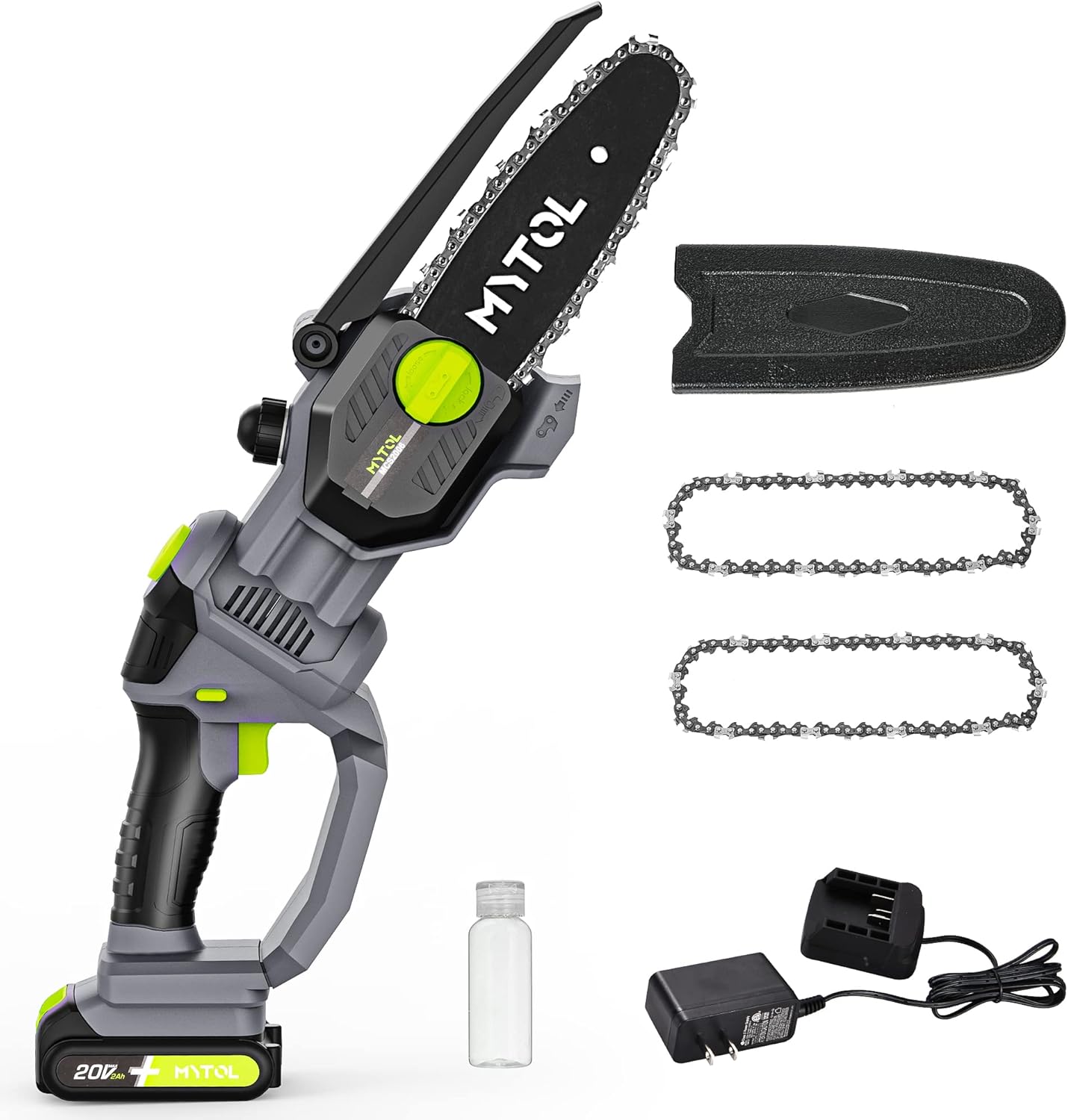 Amazon.com : MYTOL Mini Chainsaw Cordless, 6-Inch Chainsaw with ±45 ...