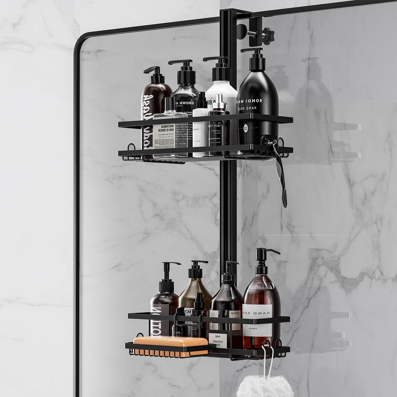 jockcaras Shower Shelf for Hanging Shower Shelf No Drilling Shampoo ...