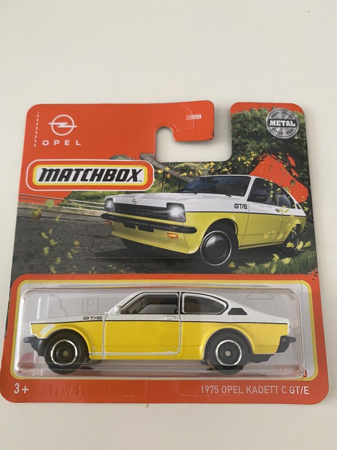 2022 Matchbox 1975 Opel Kadett C GT/E Gelb/Weiß 56/100 (Short Card ...