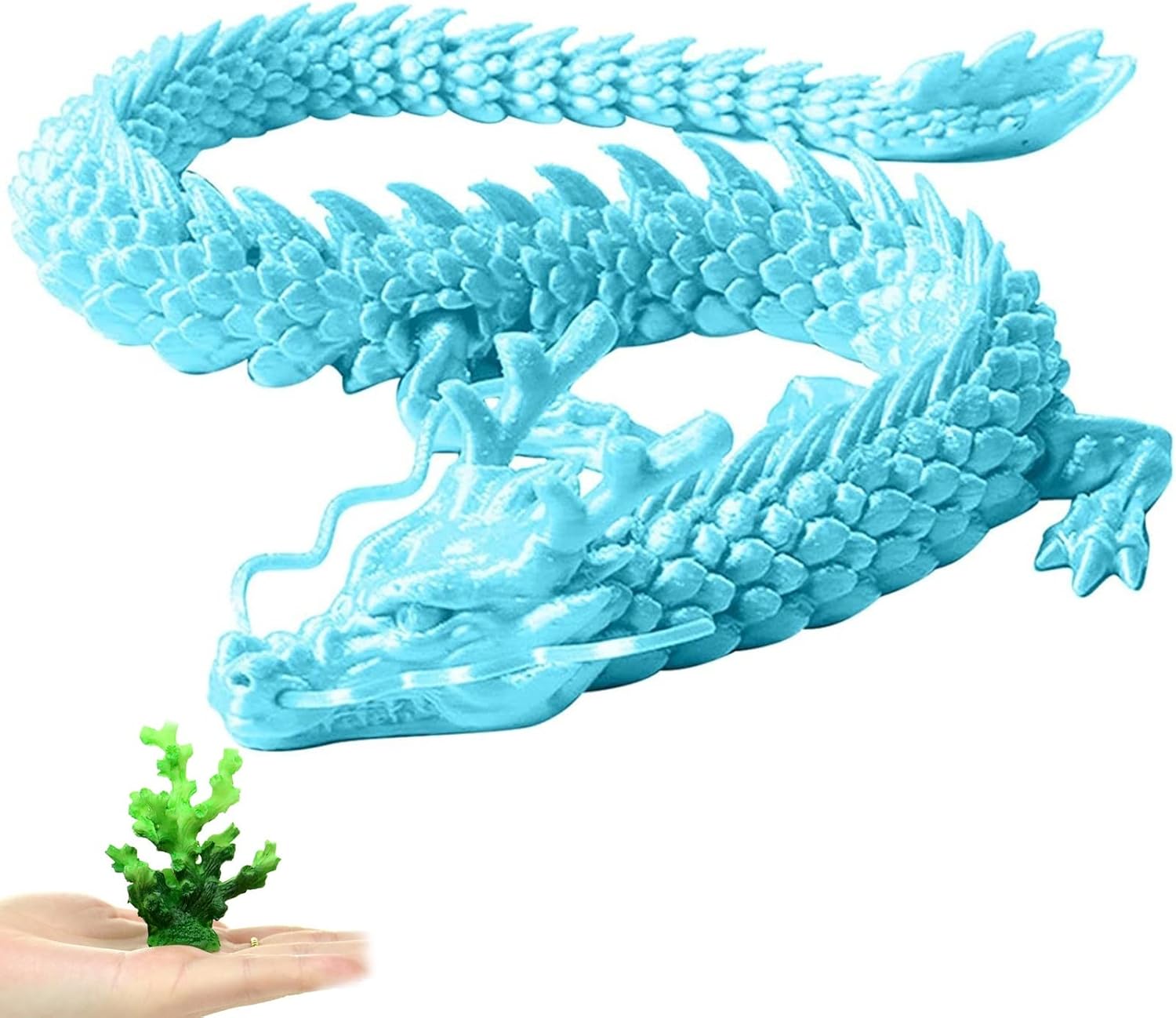 3D Printed Articulated Dragon,Rotatable Poseable Joints Dragon ...