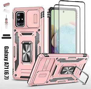 LMDAMZ Heavy Duty Case for Samsung Galaxy A71(5G), Military Grade Dual ...