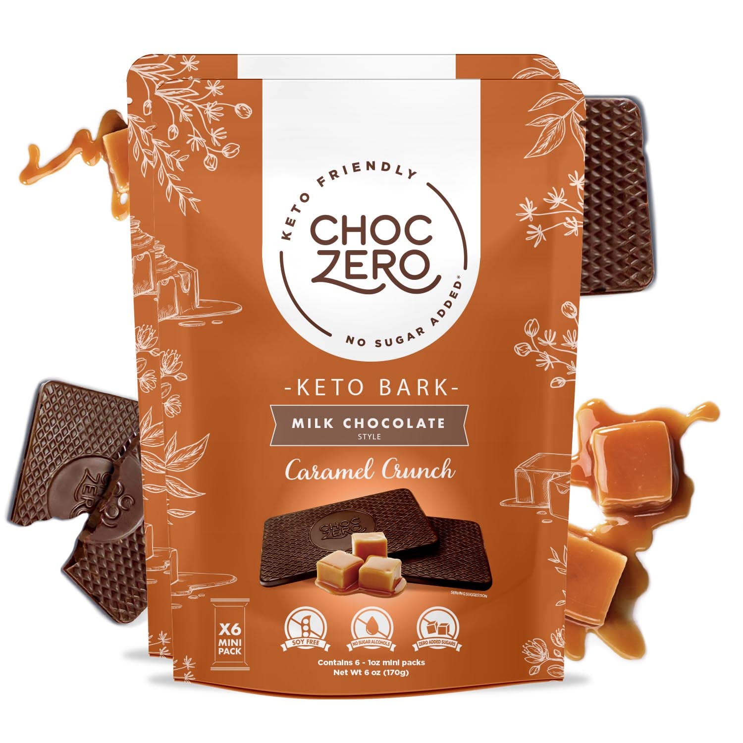 Amazon.com : Caramel Keto Snack by ChocZero - Healthy Snacks - Gluten ...