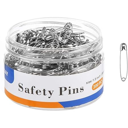 ZIPCCI 1.1 inch Safety Pins, 1000 Pcs Mini Safety Pins, Safety Pins ...