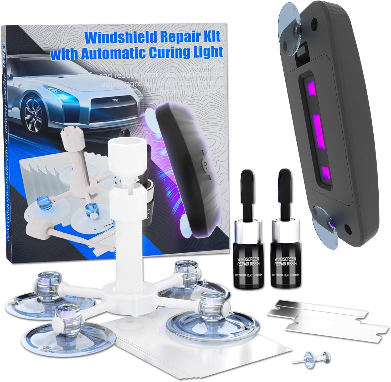 Amazon.com: Cecotec Windshield Repair Kit, Upgraded Windshield Chip ...