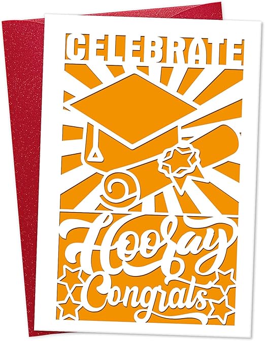 Amazon.com: DISJOURNEY Graduation Card for Him Her - Congratulations ...